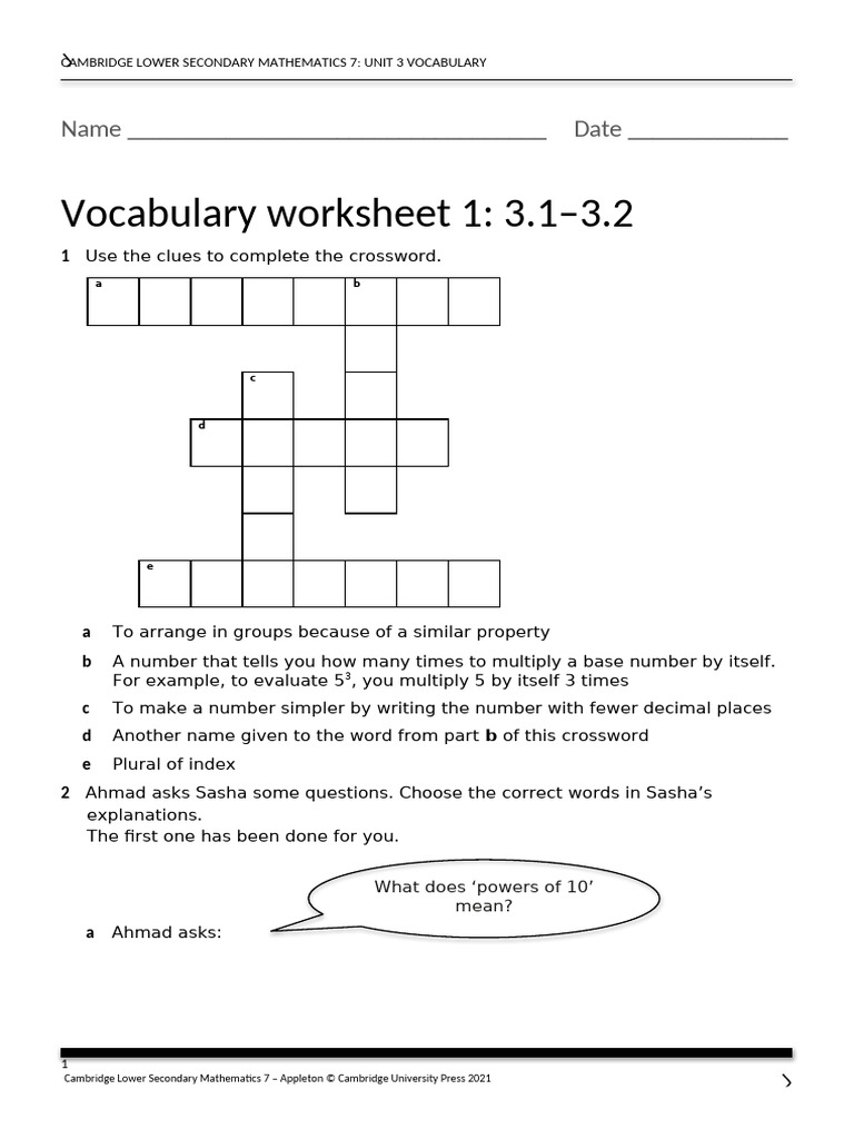 Unit 3 Worksheet 1 3.1-3.2 | PDF | Mathematics | Arithmetic