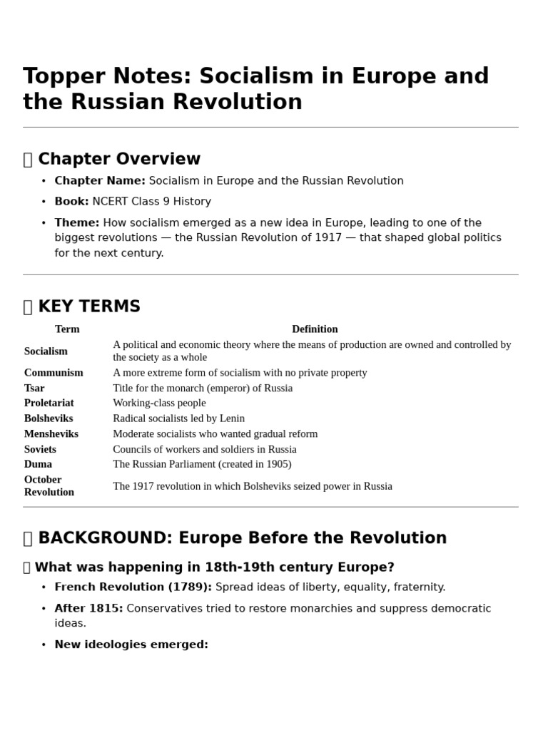Socialism and the Russian Revolution | PDF | Russian Revolution | Communism