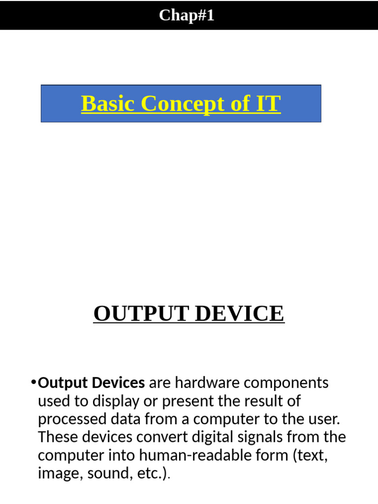 Basic Concept Of It Part3 Pdf Computer Data Storage Printer 5082