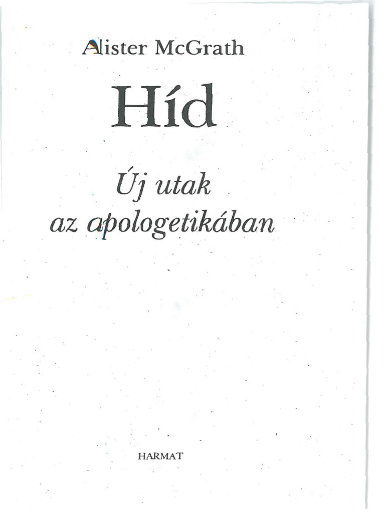 Alister McGrath - A Híd 01 | PDF