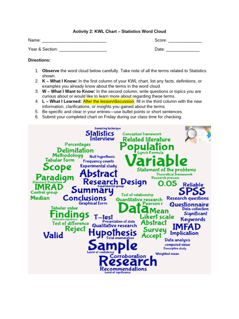 CS 307 Activity-2 KWL-Chart | PDF | Cognitive Science | Cognition