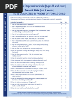 Childrens Depression Rating Scale-Revised | PDF