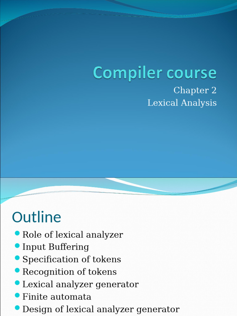 Unit NO.03 Phases in Compilers-Lexical Analysis& Syntax Analysis | PDF | Computing | Computer ...