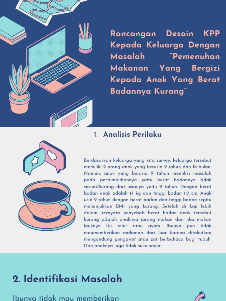 Biru Elemen & Mockup Isometrik Teknologi Dalam Pendidikan Presentasi ...
