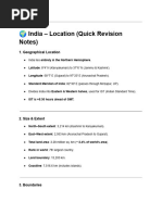Class 9 Geography Chapter 1 Notes | PDF