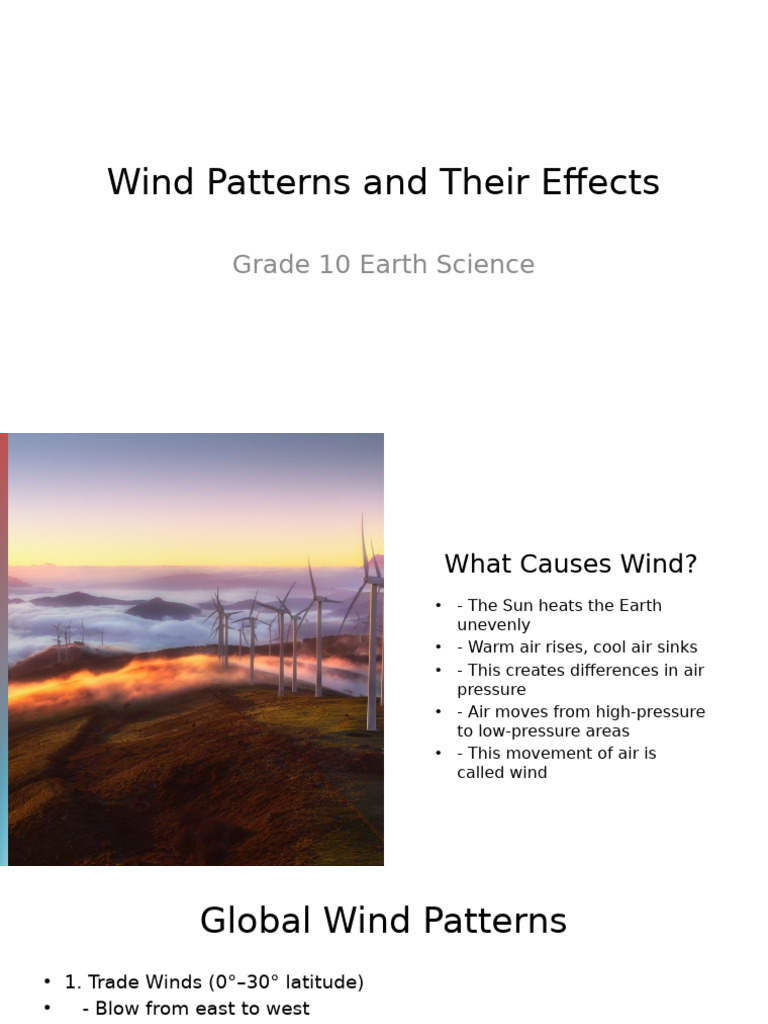 Wind Patterns Philippines Grade10 | PDF