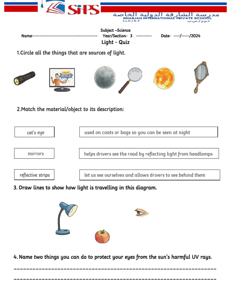Light Quiz | PDF