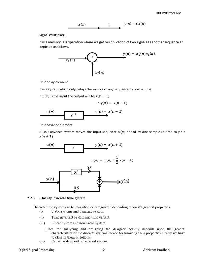 Digital-Signal-Processing Lecture 2 | PDF | Applied Mathematics | Algorithms