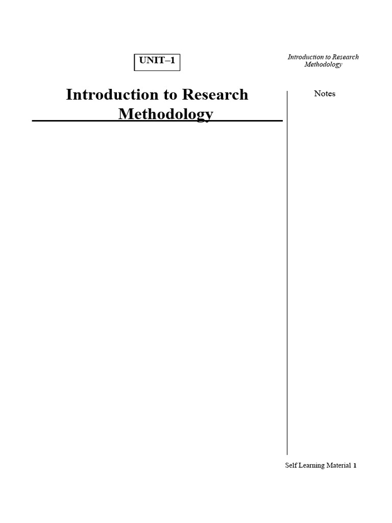 Research Methodology Overview Guide | PDF | Methodology | Hypothesis
