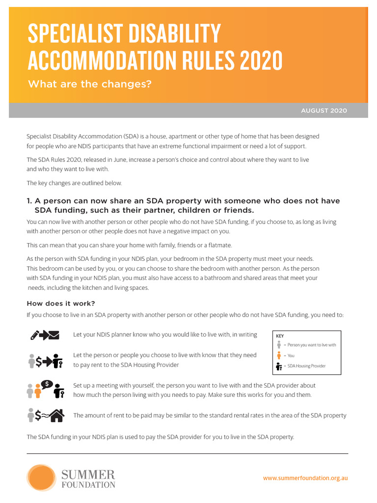 SDA-Rules-2020-flyer-web 28-09-2020 | PDF | Disability | Social Policy