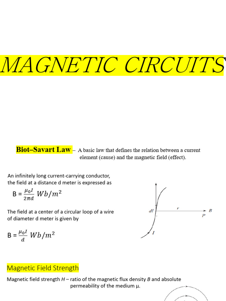 Types of Magnetic Circuits Explained | PDF | Inductance | Magnetism