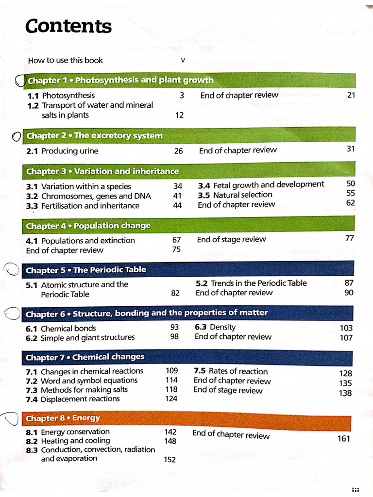 ch-1 Textbook (1) Science Grade 8 Cambridge | PDF