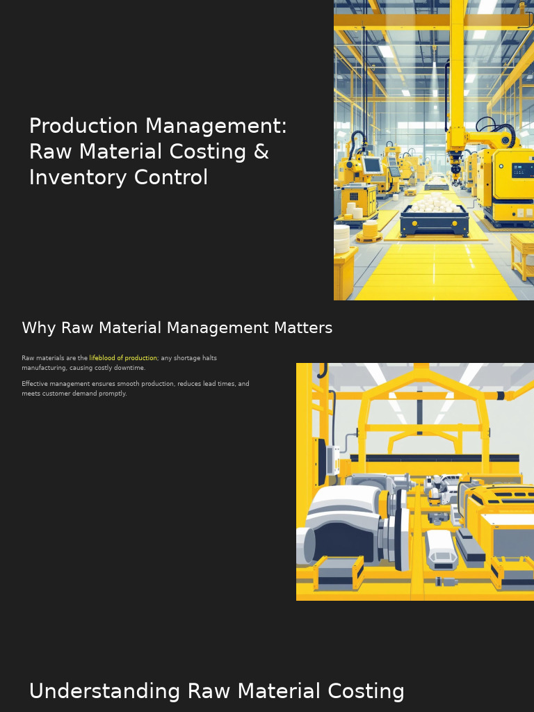 Raw Material Quality Management Strategies | PDF