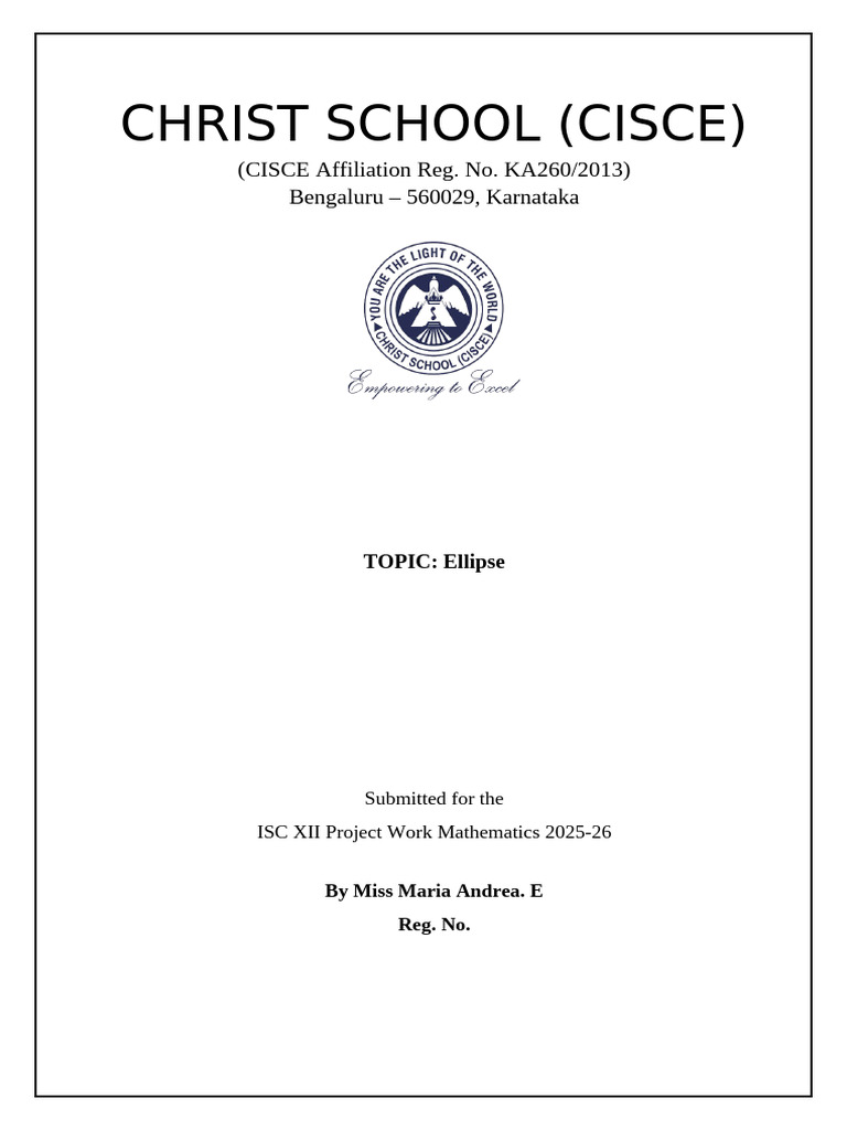 Isc Maths Project 1 | PDF