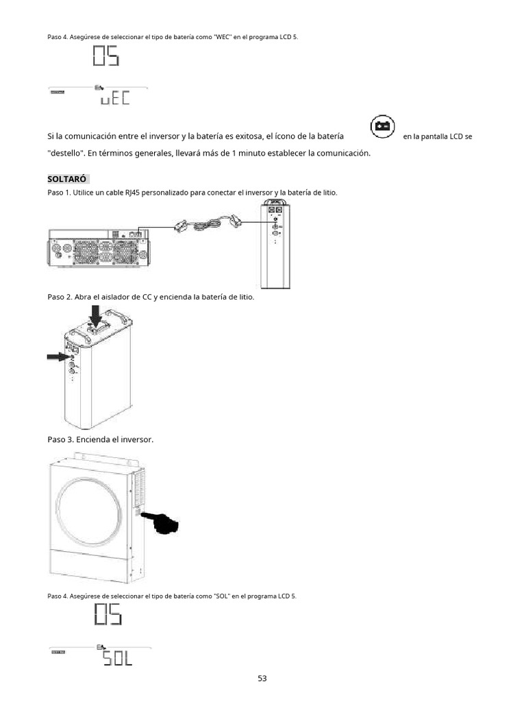 Manual Axpert VM IV Parte55 | PDF