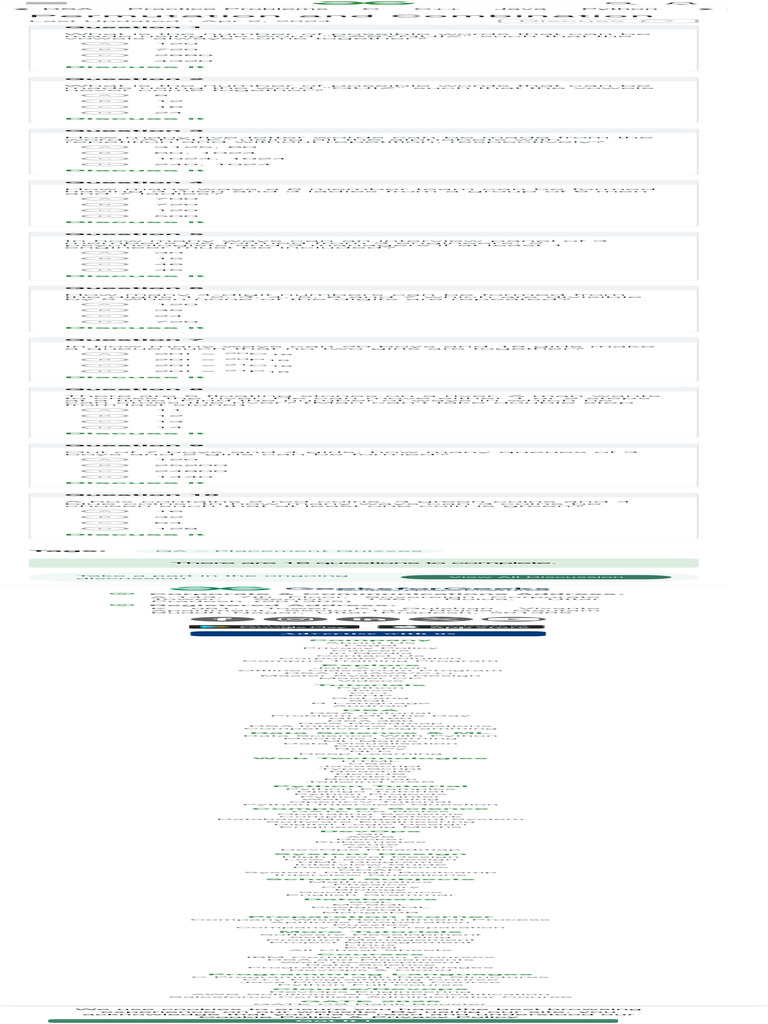 Quiz About Permutation and Combination | PDF | Computer Programming | Sql