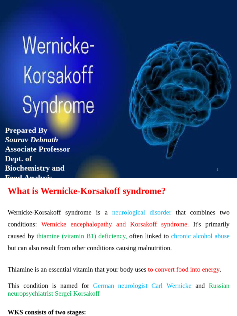 Understanding Wernicke-Korsakoff Syndrome | PDF | Nervous System ...