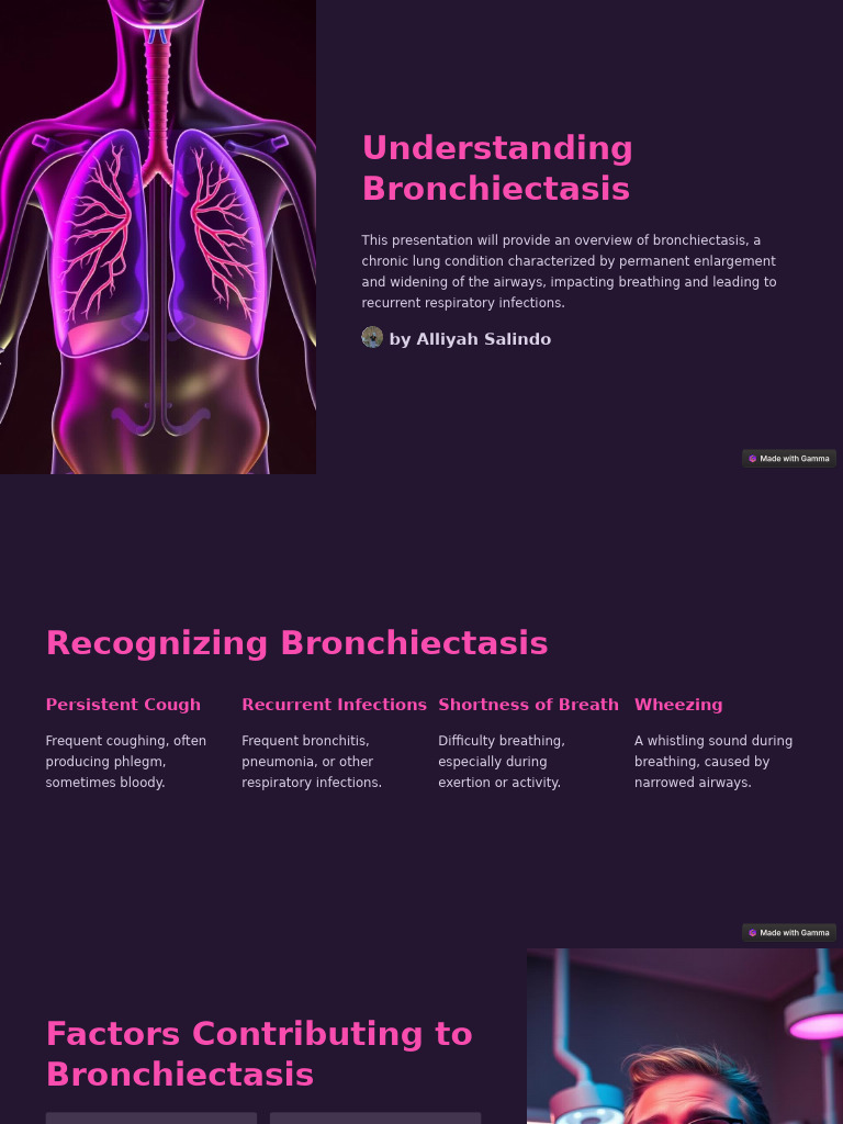 Understanding Bronchiectasis | PDF | Cough | Respiratory Tract