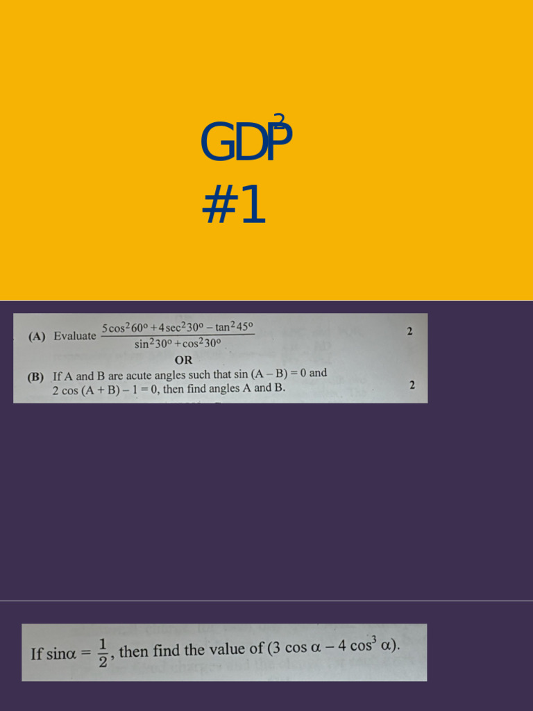 GDP #1 | PDF