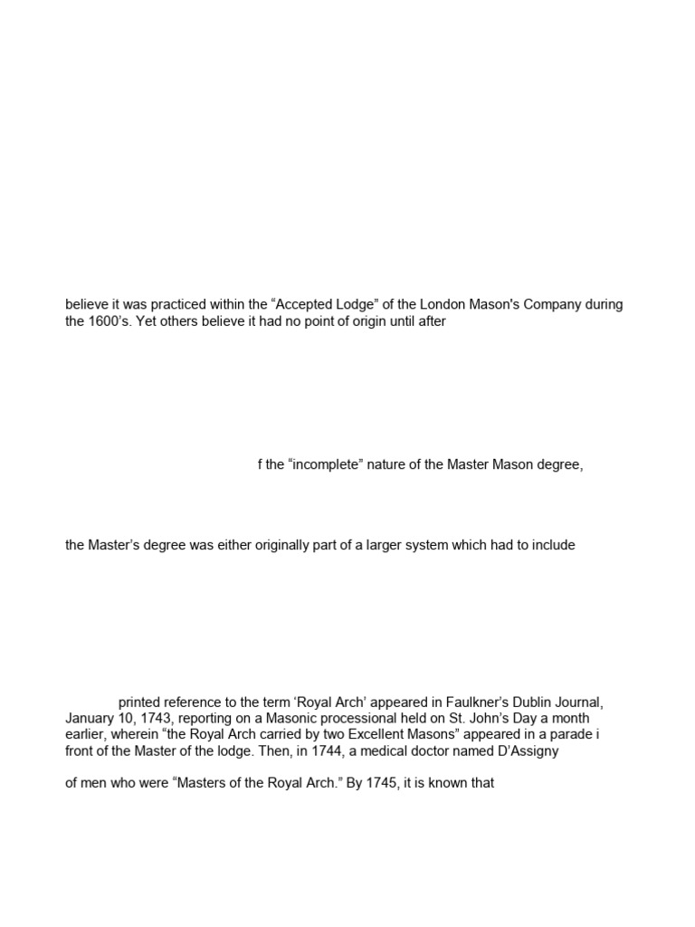 Royal Arch: Keystone of Masonic Truth | PDF | Freemasonry | Spirituality