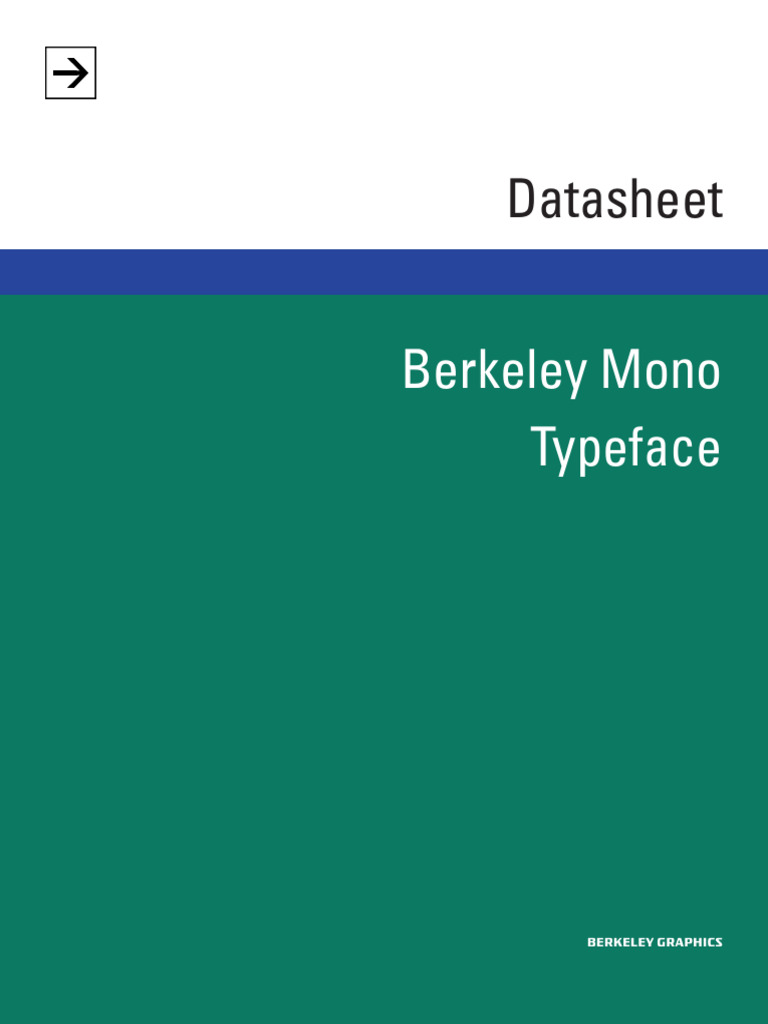 Berkeley Mono Typeface Overview | PDF | Typefaces | Graphic Design