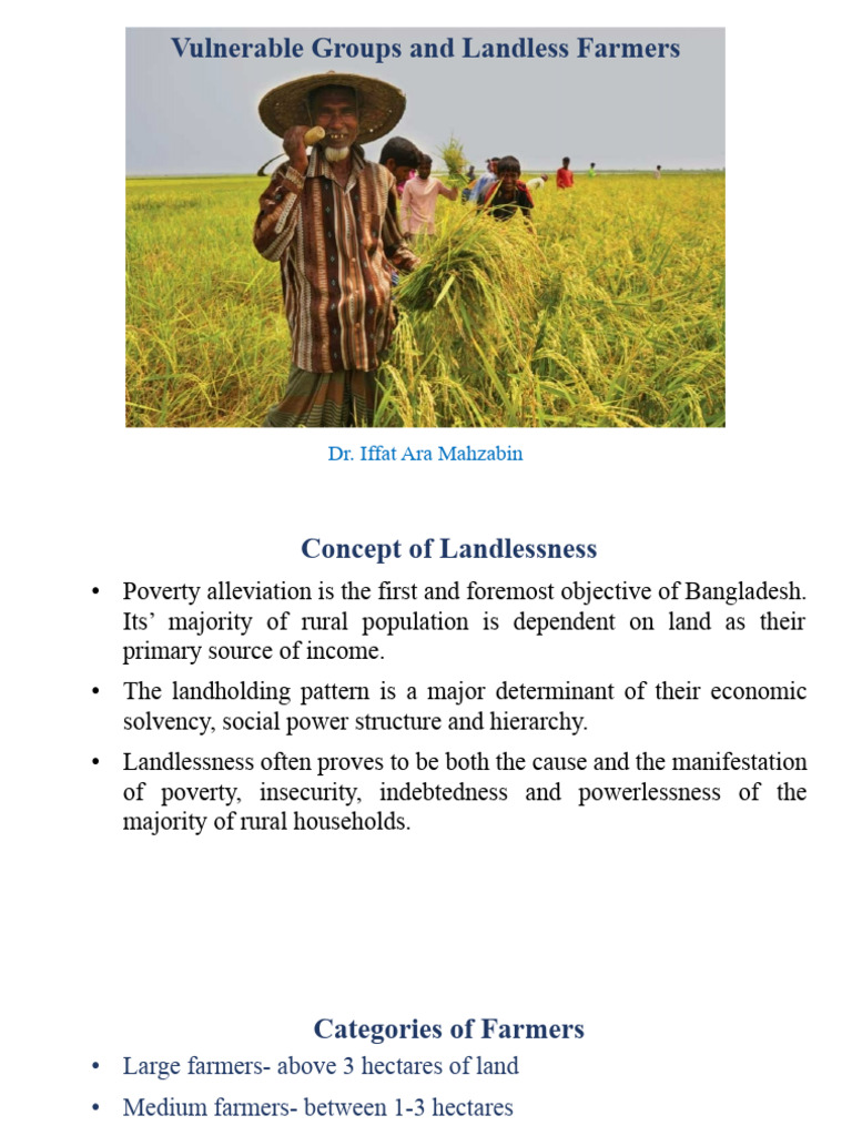 Landlessness and Poverty in Bangladesh | PDF | Vulnerability | Poverty