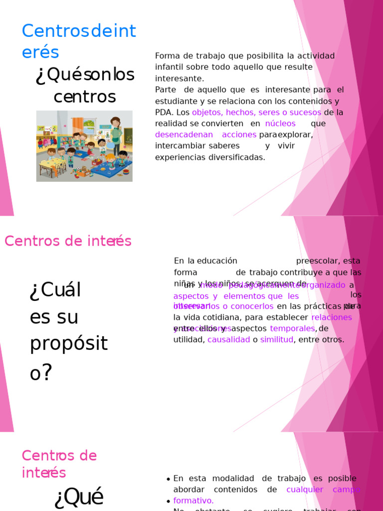 Centros de Interés en Educación Infantil | PDF | Educación de la ...