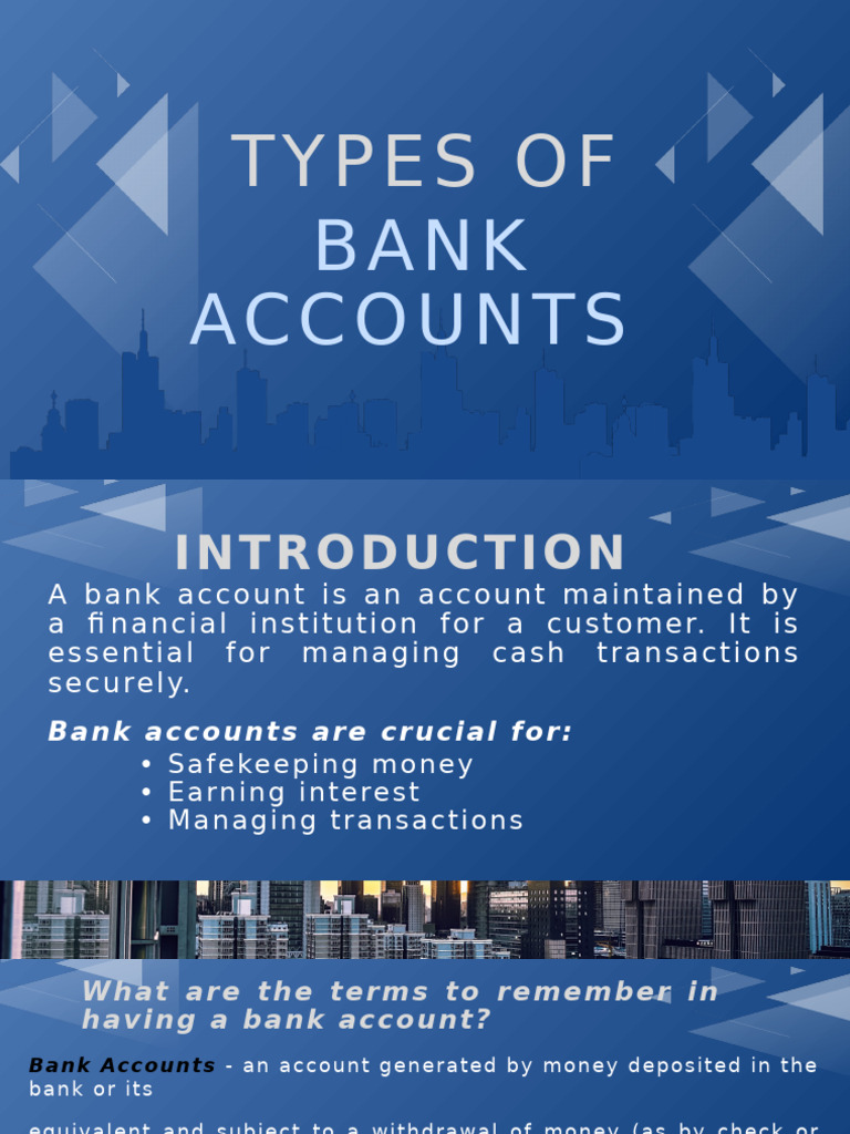 Types of Bank Accounts Explained | PDF | Currency | Personal Finance