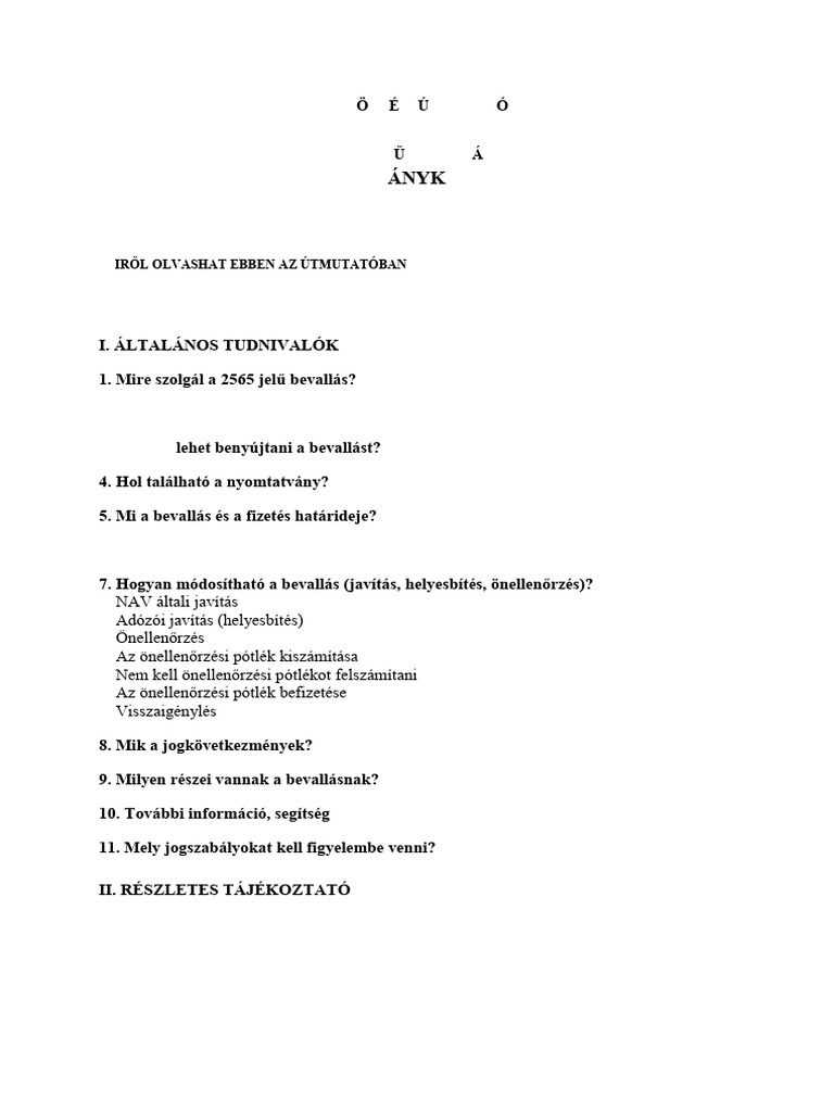 2565 Kitöltési Útmutató 3.0 | PDF