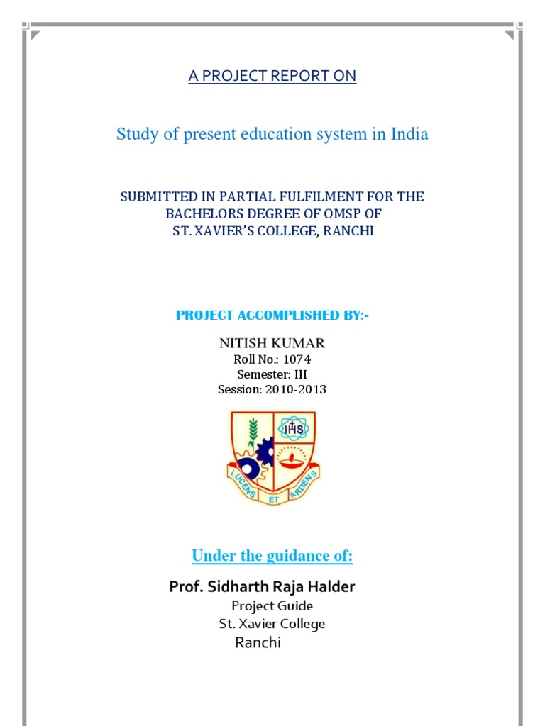 Project On Education | Download Free PDF | Human Development Index ...