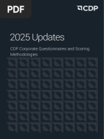 CDP 2025 Questionnaire Updates Overview | PDF | Risk | Natural Environment
