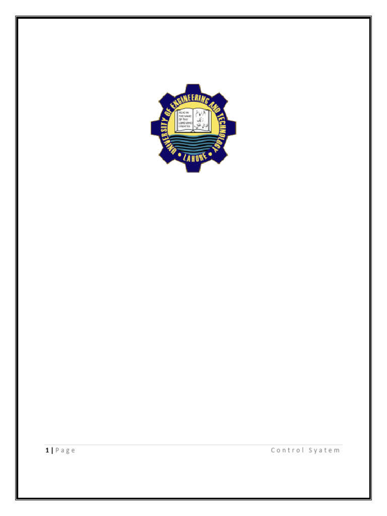 Control System Project Report | PDF | Arduino | Servomechanism