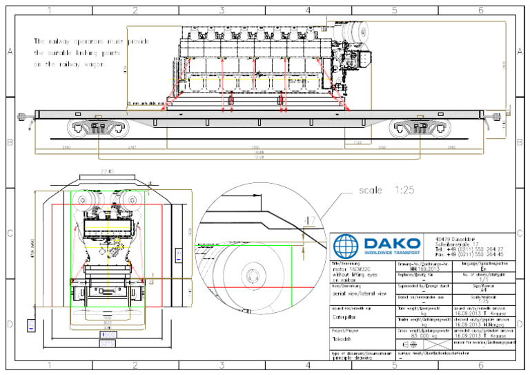 HH.169.2013 Motor 16CM32C Without Lifting Eyes On Railcar - A4 - DAKO | PDF