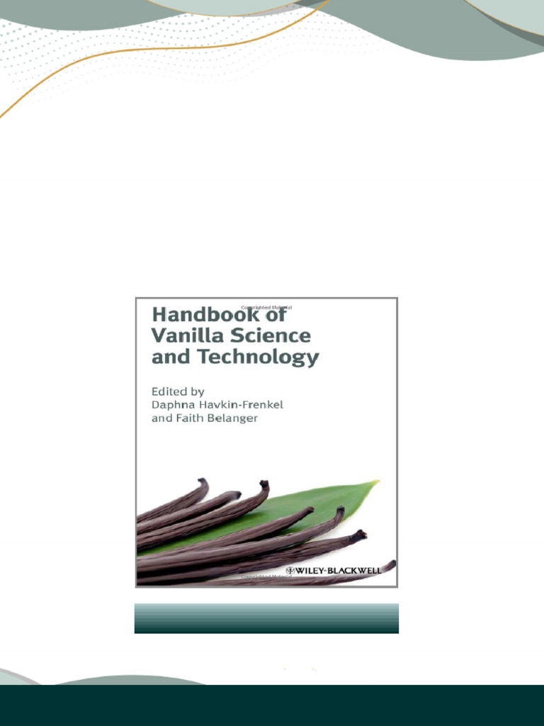 Handbook of Vanilla Science and Technology 1st Edition Daphna Havkin ...