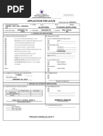 LEAVE FORM New CS Form No. 6, Rev. 2020 - Application For Leave ...