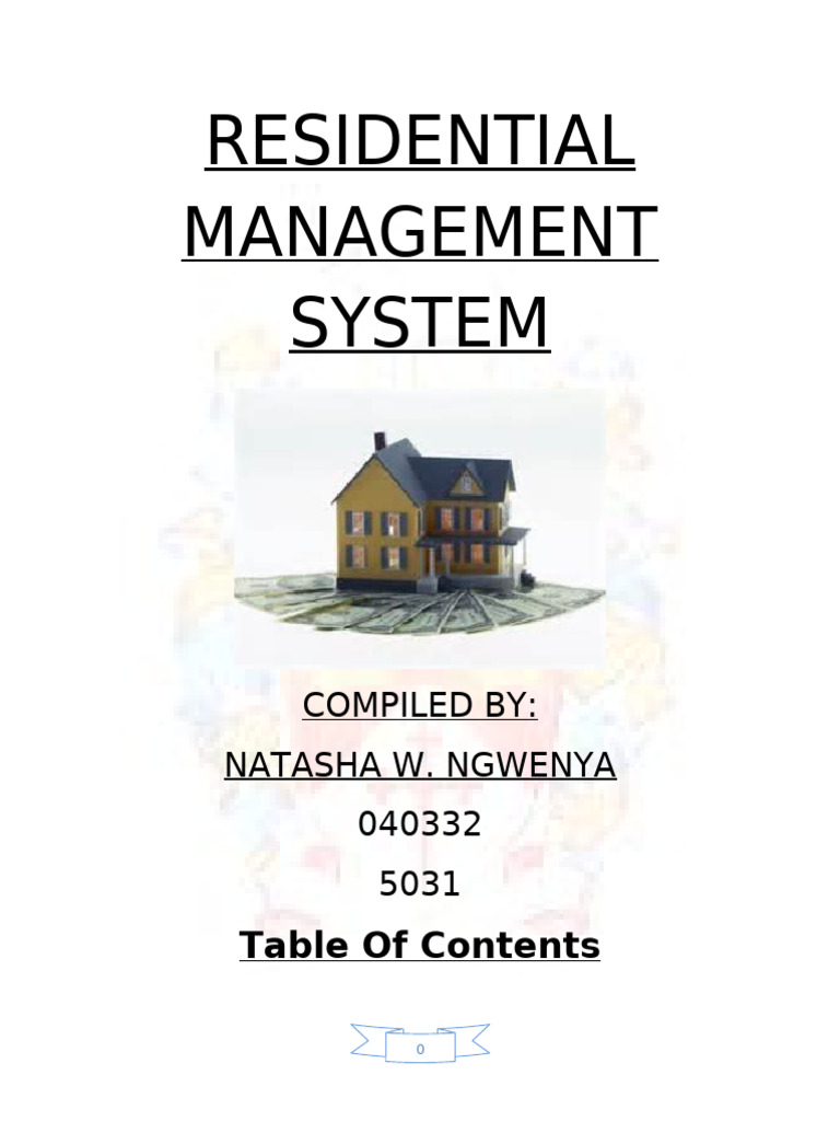 Society Residential Management System | PDF | Microsoft Excel ...