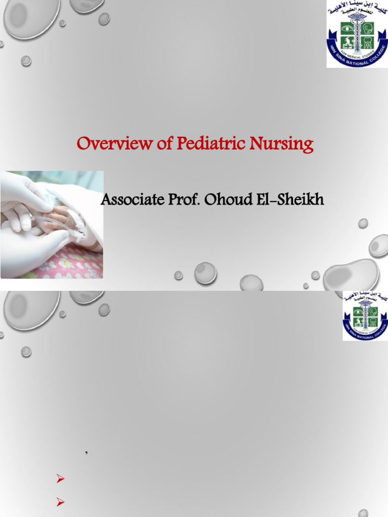 Overview of Pediatric Nursing | PDF | Fetus | Circulatory System