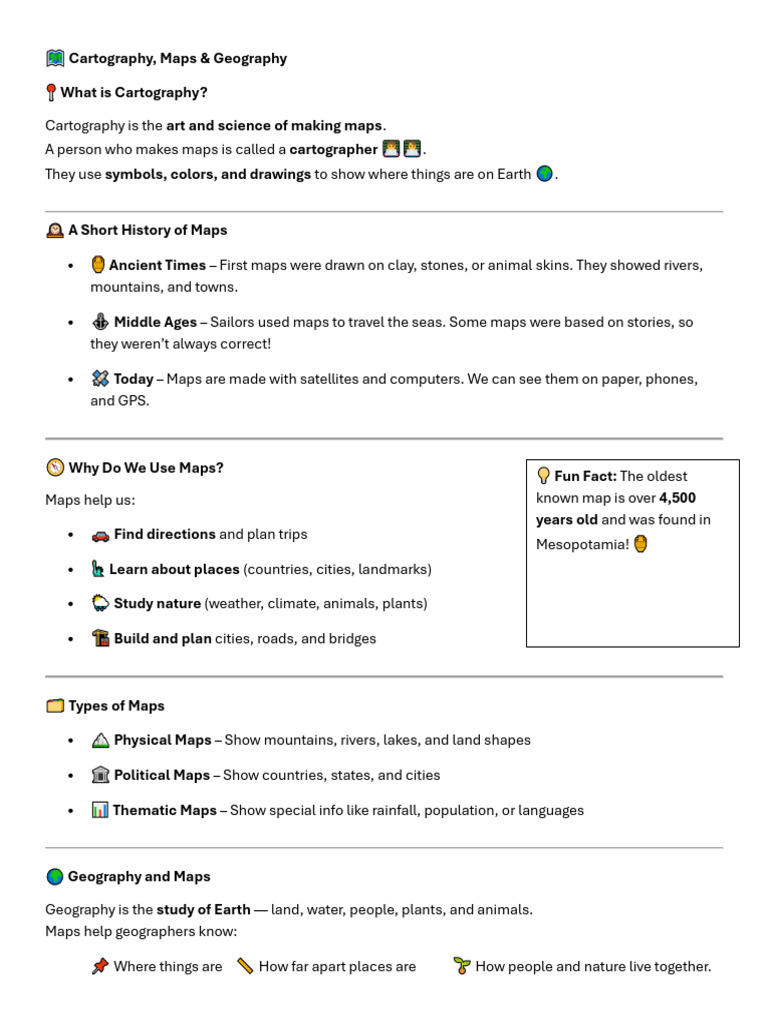 Understanding Cartography and Maps | PDF
