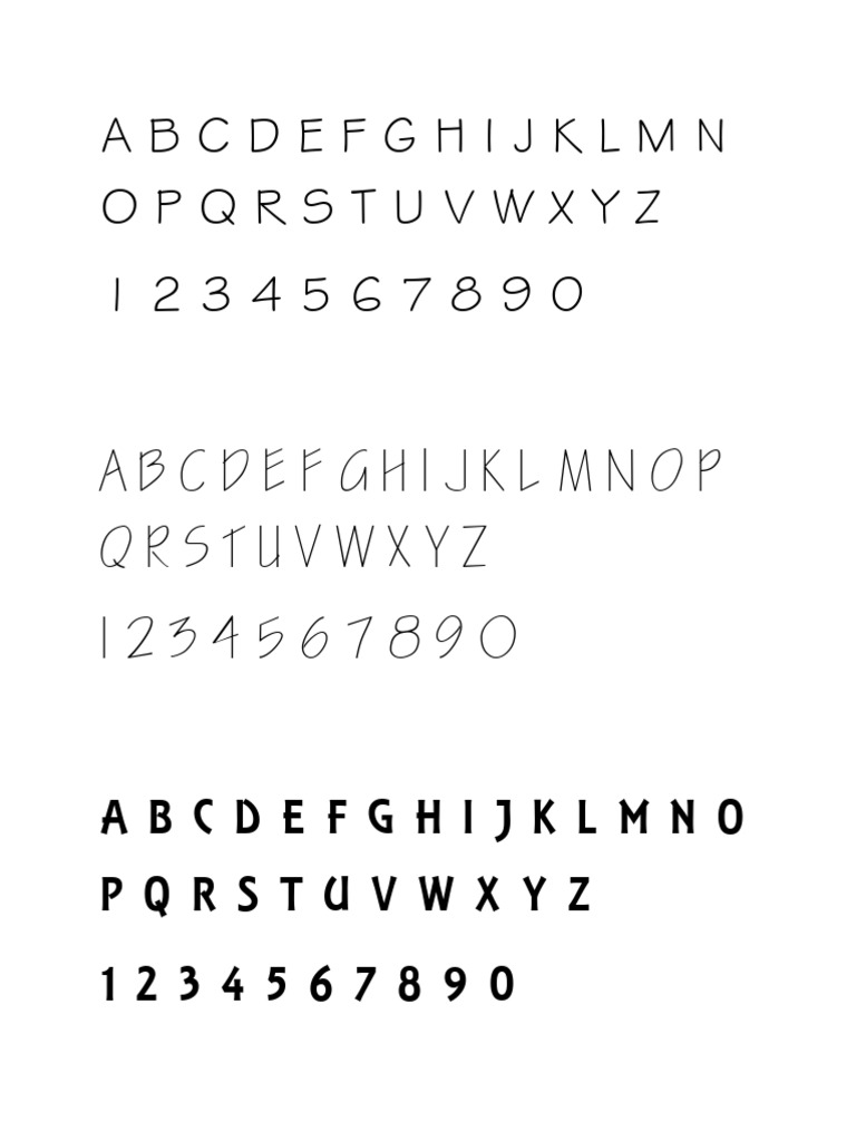 Alphabet and Number Chart Guide | PDF