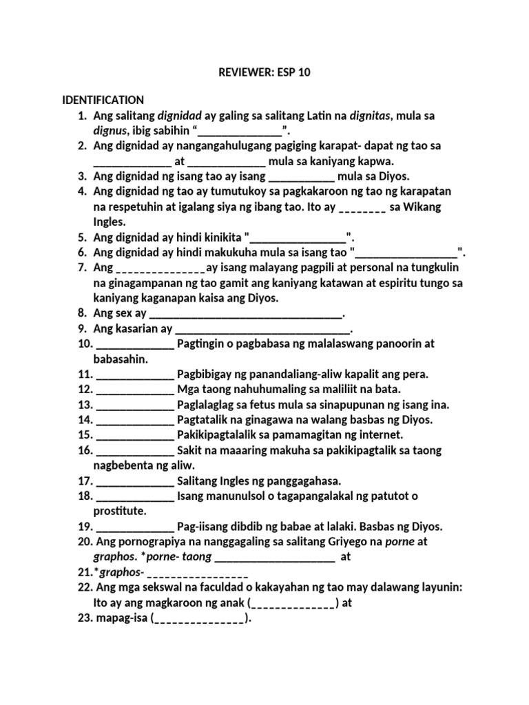 Reviewer Esp 10 | PDF