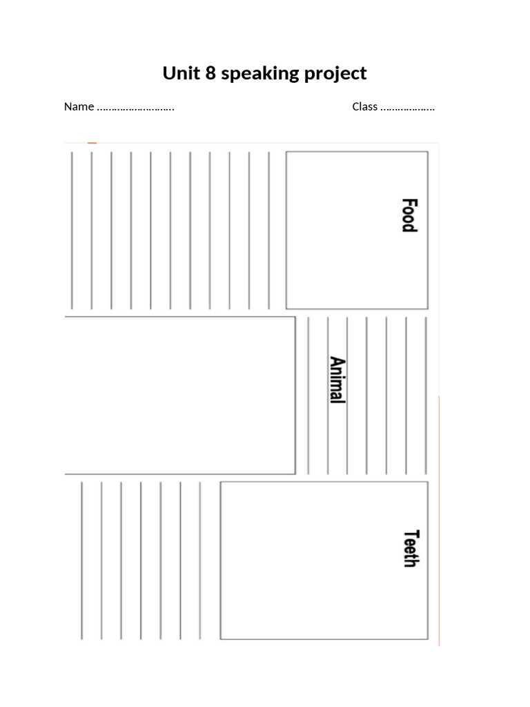 Grade 2 Unit 8 Speaking Project | PDF