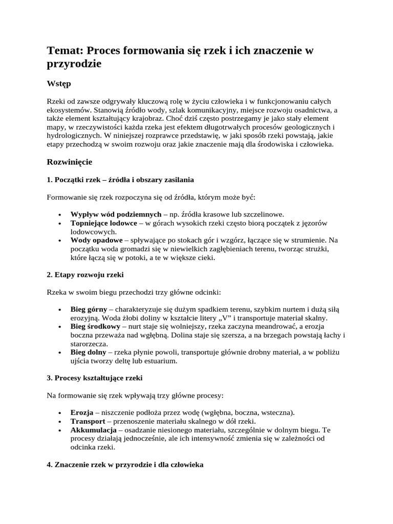 Rzeka - Geografia | PDF