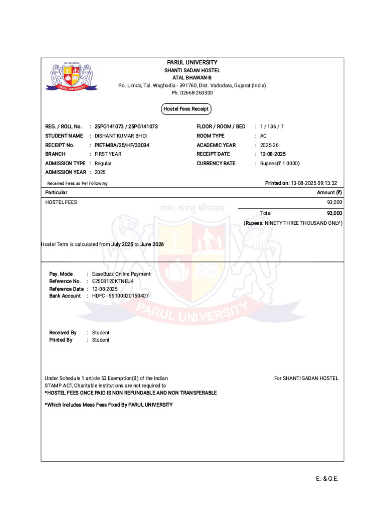 Piet-Mba - 25 - HF - 33034 - Dishant Kumar Bhoi - 62425 | PDF