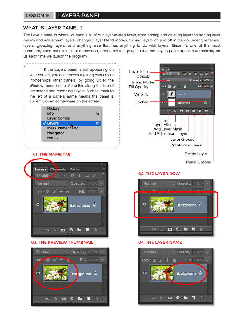 Understanding the Layers Panel in Photoshop | PDF | Adobe Photoshop ...