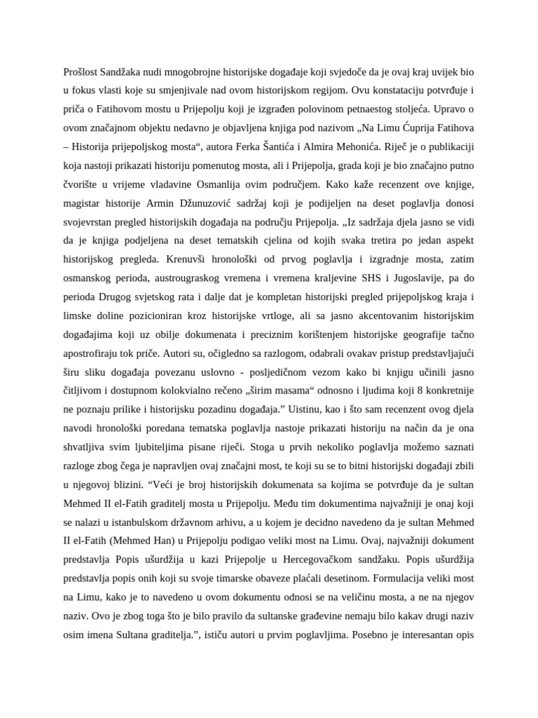 Prikaz Knjige Fatih | PDF