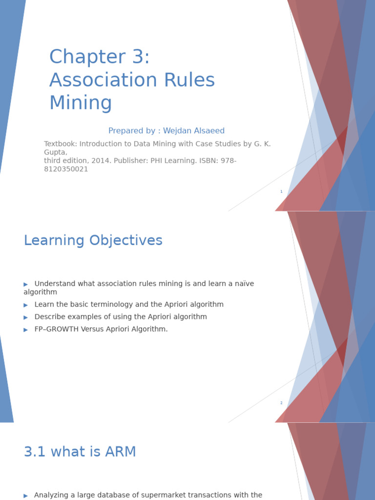 CH3 Association Rules Mining | PDF | Information Science | Applied Mathematics