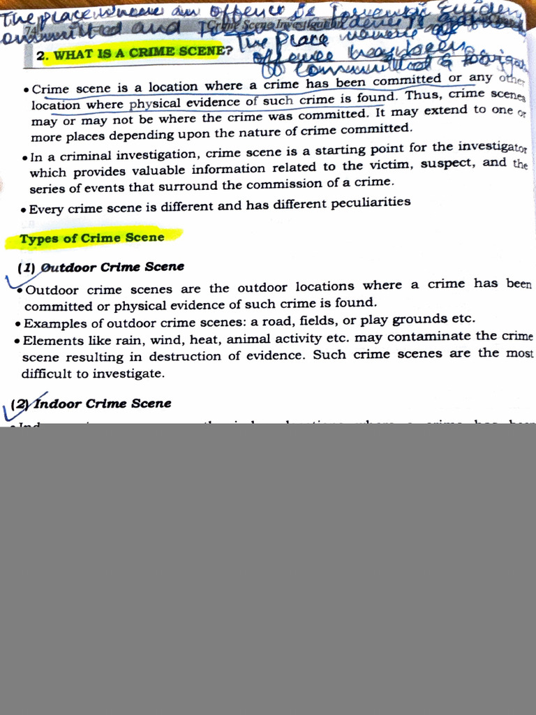 Understanding Crime Scene Investigation | PDF | Crime Scene | Law ...