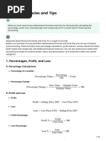 AFM Formula Sheet Summary | PDF