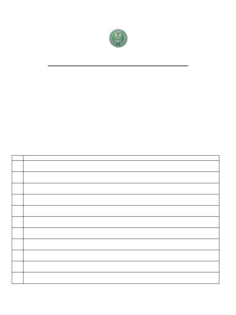 CAC Application Form for Trustees | PDF | Audit | Expense