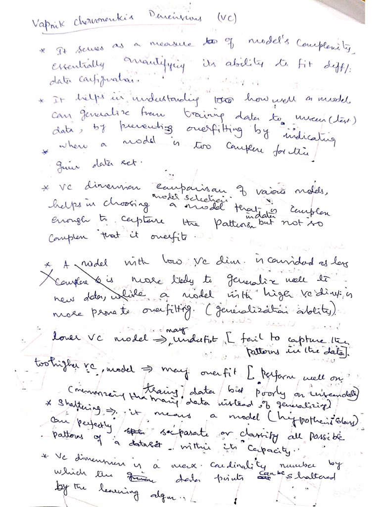 VC Dimension and PAC Learning | PDF